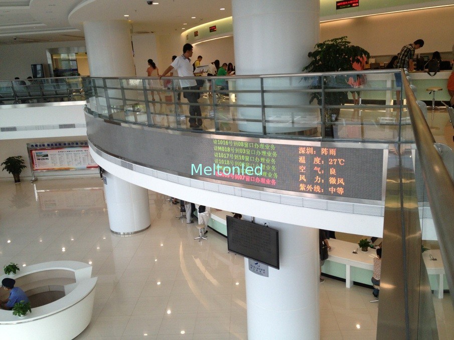 Tri Color Scrolling LED Message Sign High Brightness for Advertising ...